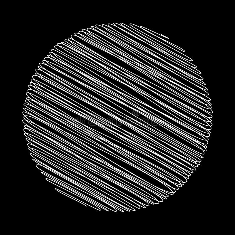 Circle Freehand Drawing, Hand Drawn Scribble, Doodle, Sketch Shape ...