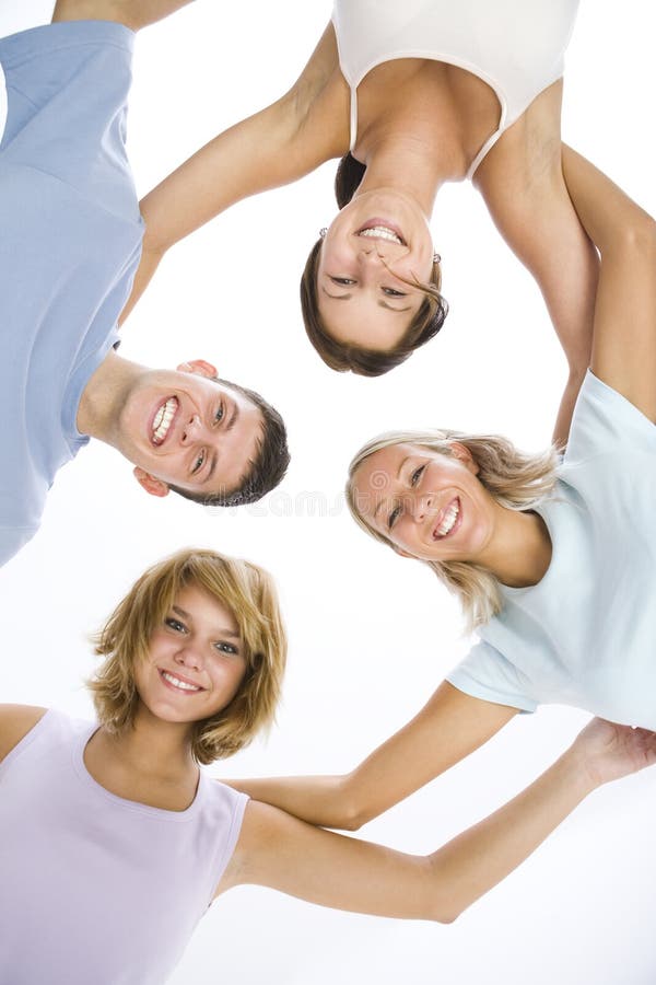 The circle of friends stock photo. Image of angle, happiness - 6448720