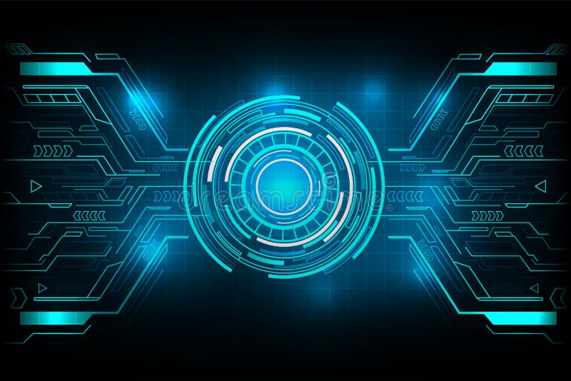 Circle Futuristic Technology Vector Design. Stock Vector - Illustration ...
