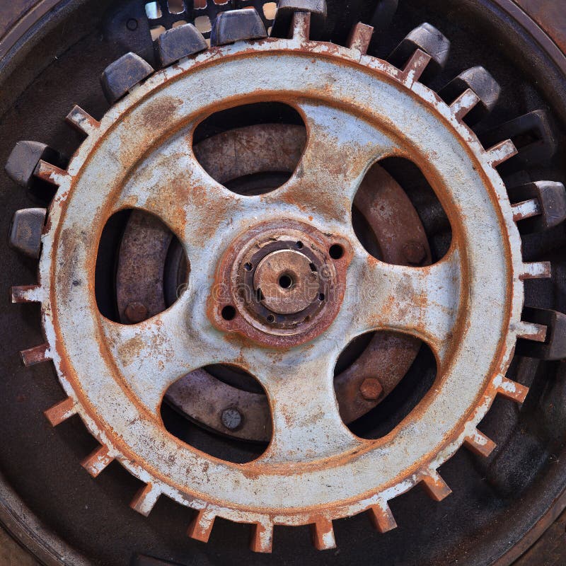 Circle Gear Background on Darken Style Stock Image - Image of mechanics ...