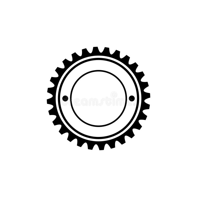 Circle Gear Logo Emblem Vector Logo Design Stock Vector - Illustration ...