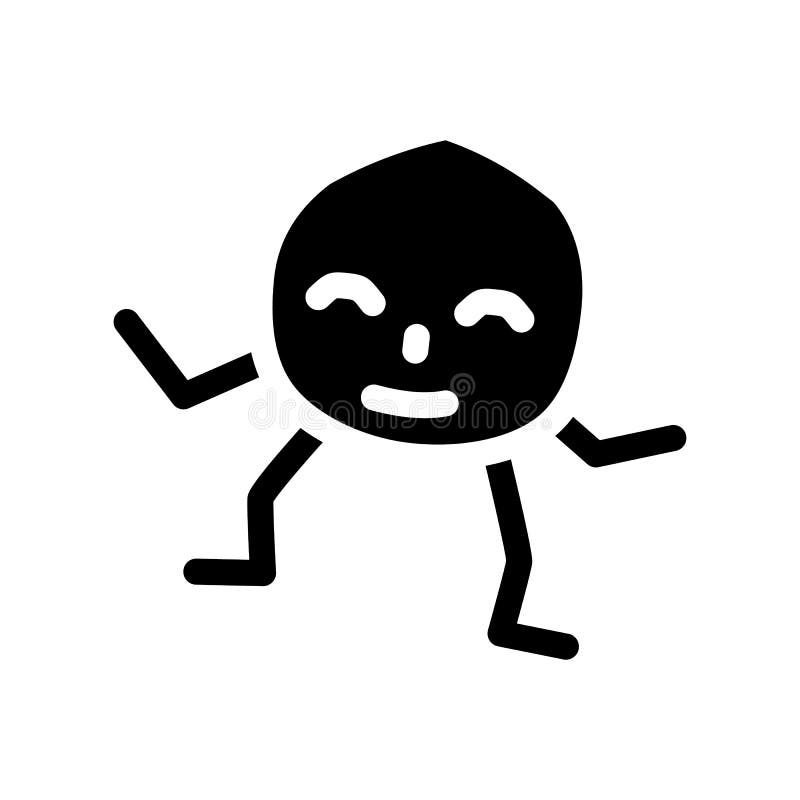 Circle Geometric Character Glyph Icon Vector Illustration Stock Vector ...