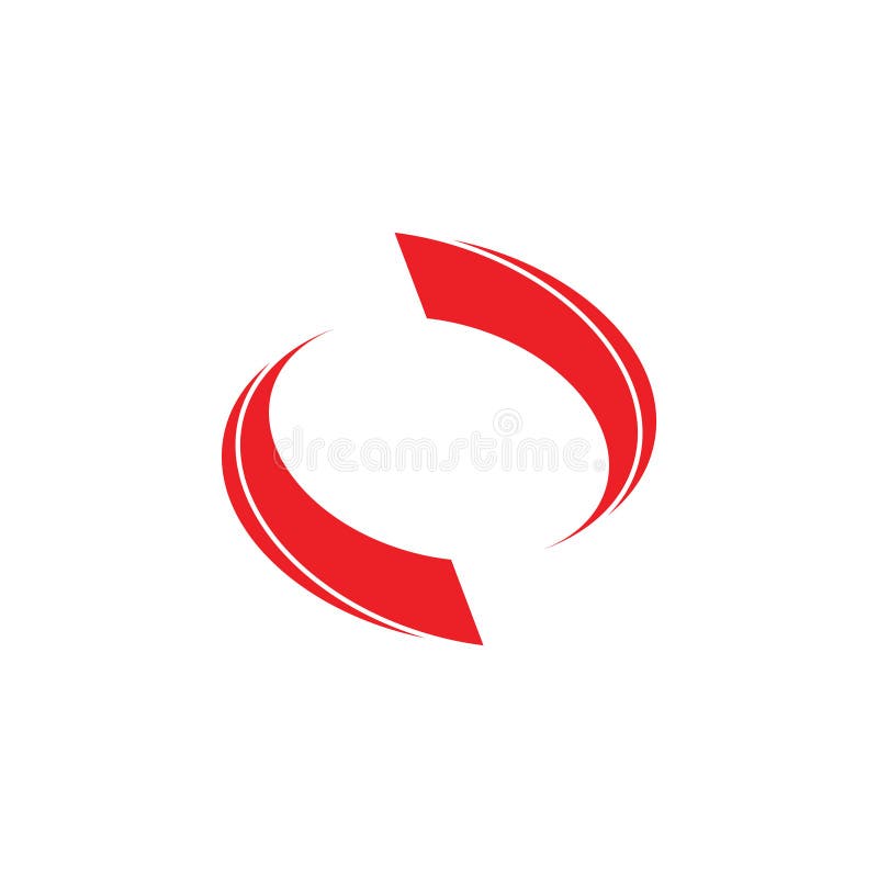 Circle Geometric Curves Rotation Simple Logo Vector Stock Vector ...