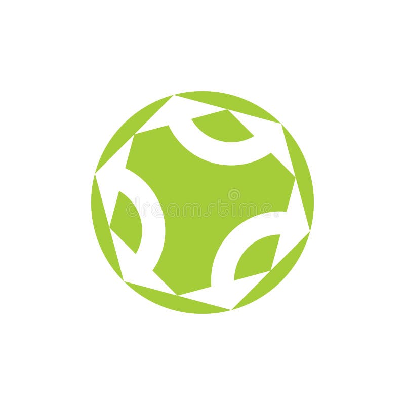 Circle Geometric Circle Linked Arrows Team Work Logo Vector Stock ...