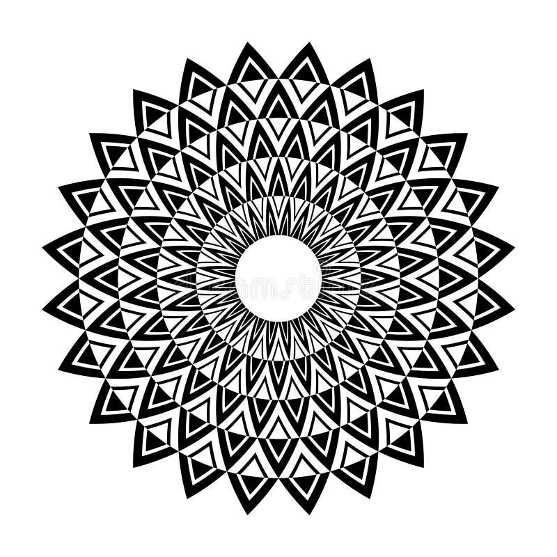 Circle Geometric Pattern Decorative Design Element Stock Vector