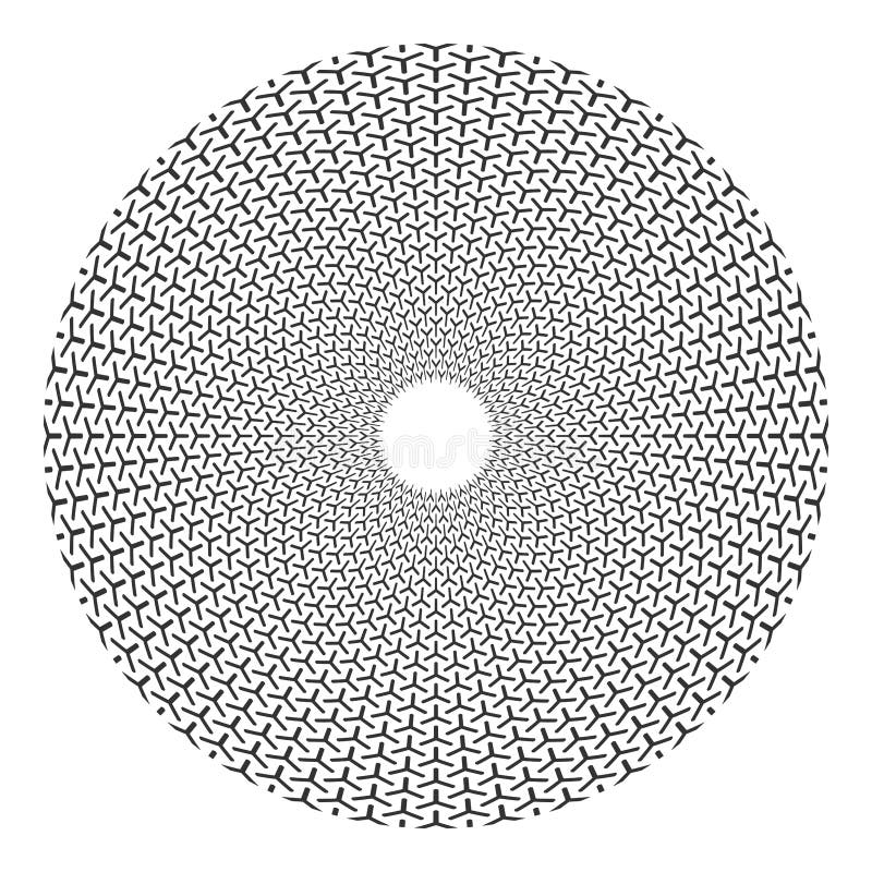 Circle Geometric Pattern. Design Element Stock Vector - Illustration of ...