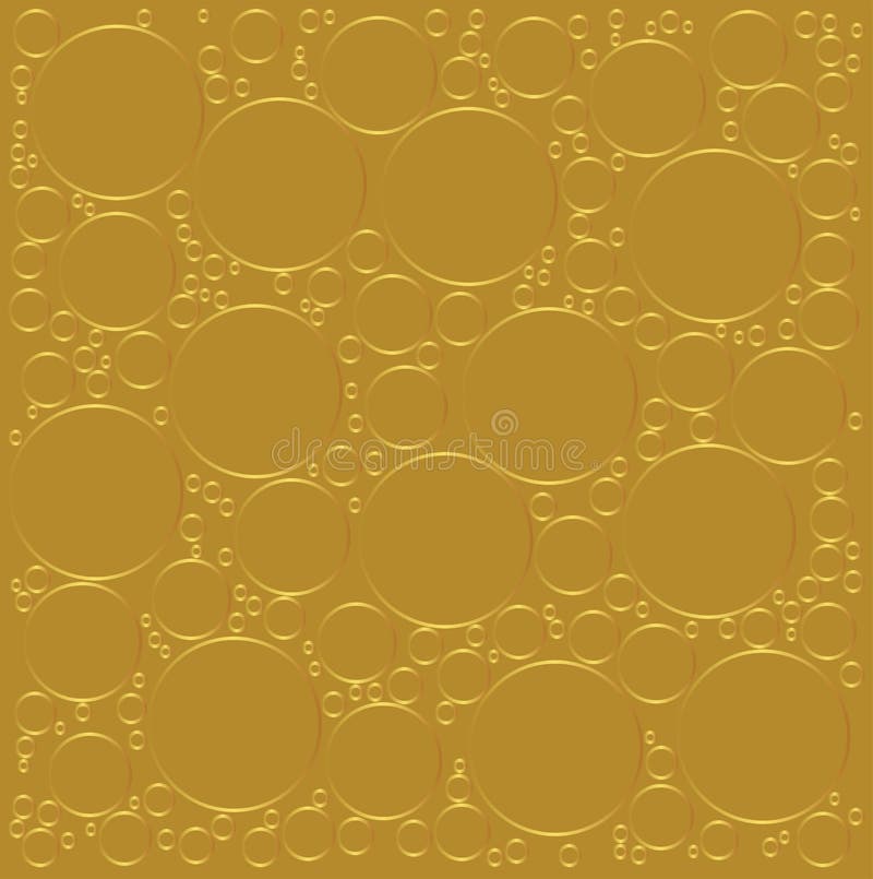 Circle Geometric Pattern, Gold Color Stock Vector - Illustration of ...