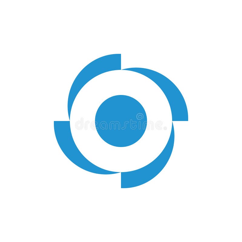 Circle Geometric Rotation Four Arrow Logo Vector Stock Vector ...