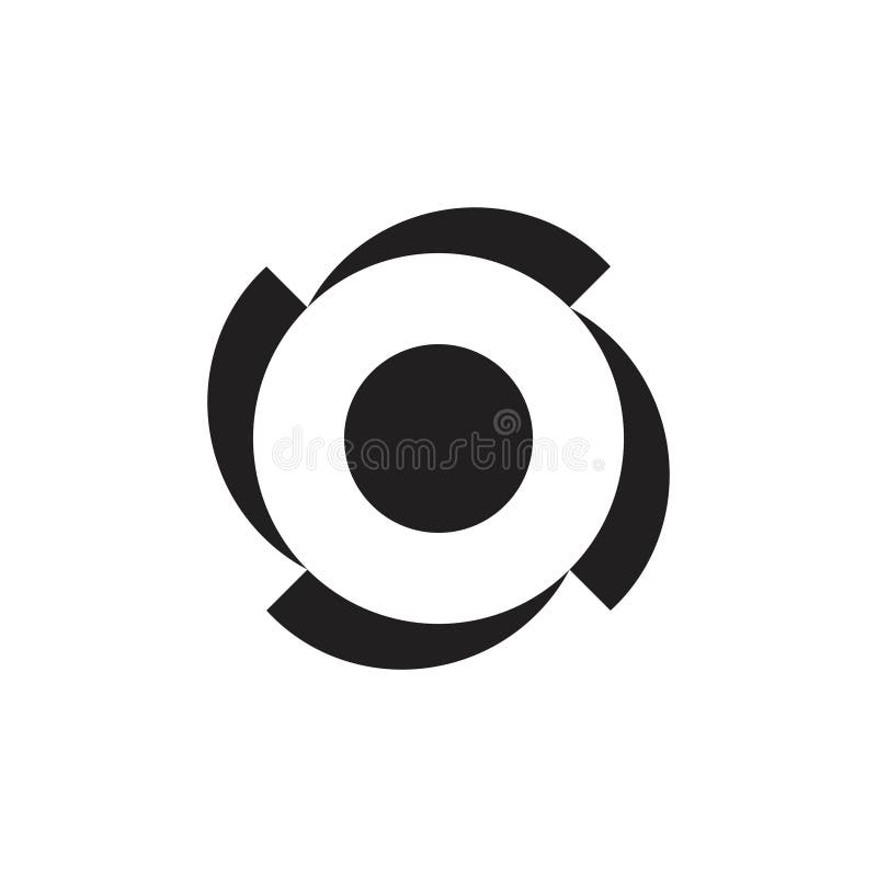 Circle Geometric Rotation Four Arrow Logo Vector Stock Vector ...