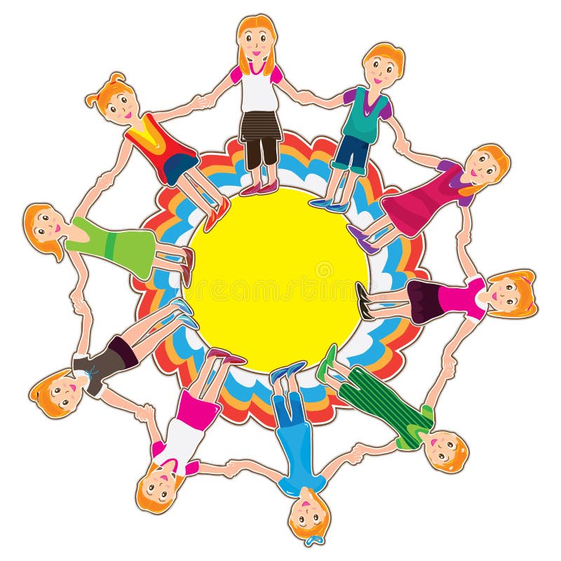 Three girls stock vector. Illustration of lady, friends - 12083155