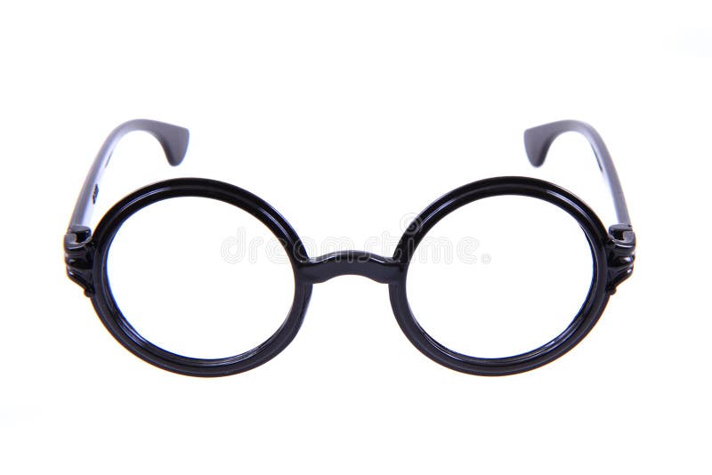 Circle glasses isolated stock photo. Image of retro, plastic - 68691052