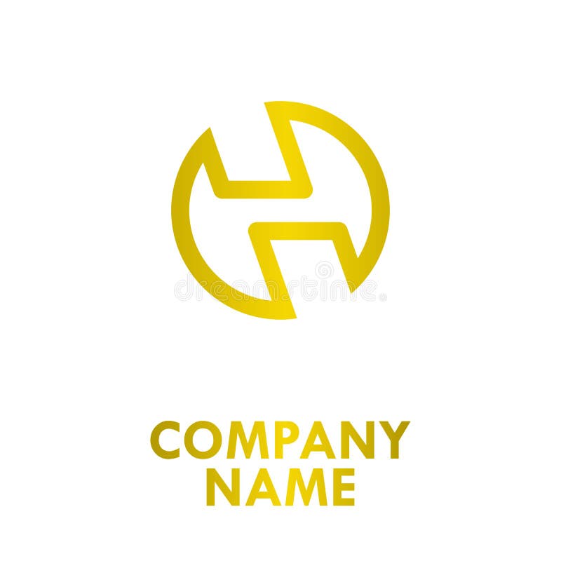 Circle Gold Logo Design stock vector. Illustration of corporation ...