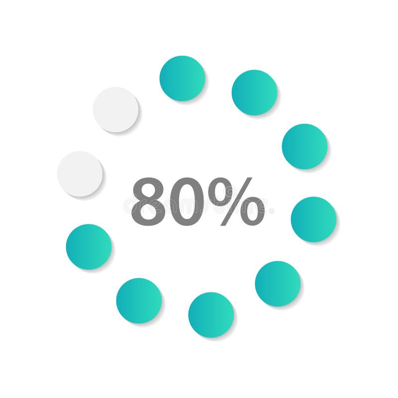 Circle Gradient Dot Infographic Chart Design Template Stock Vector ...