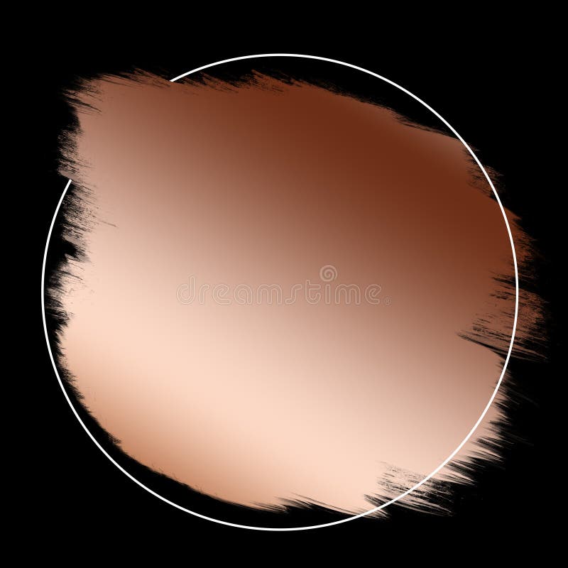 Circle with Gradient Effect on a Black Background. Colorful Abstract ...