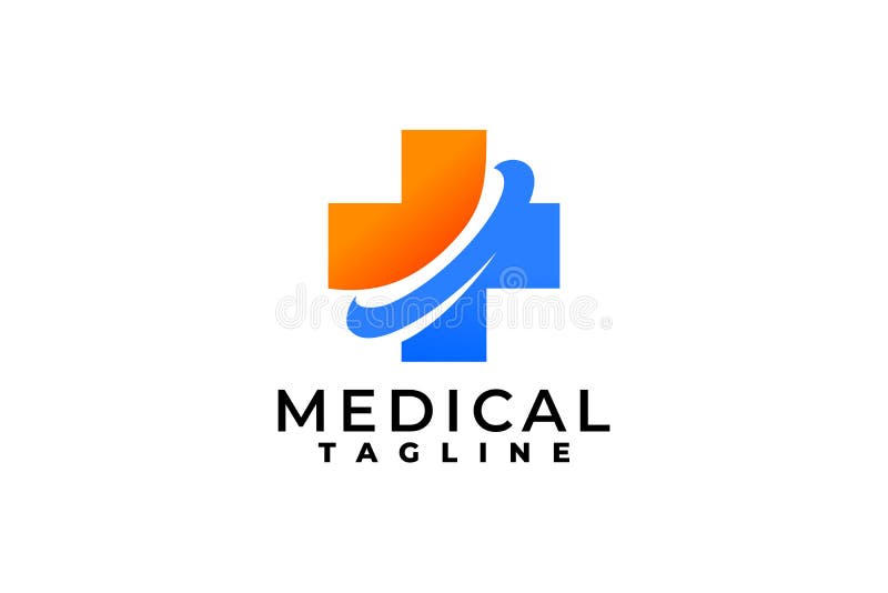 Circle Gradient Medical Logo. Pharmaceutical Vector Illustration Symbol ...