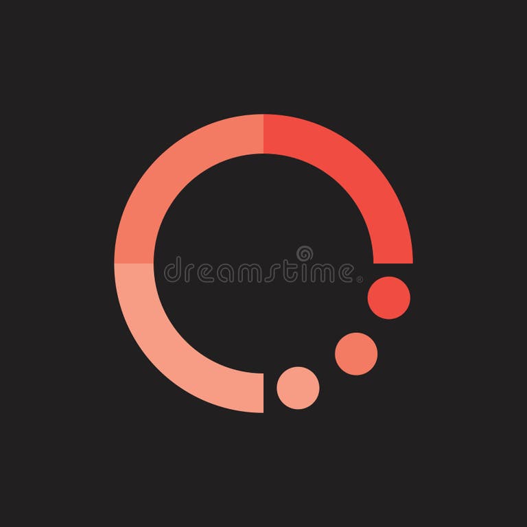 Circle Gradient Process Dots Motion Logo Vector Stock Vector ...