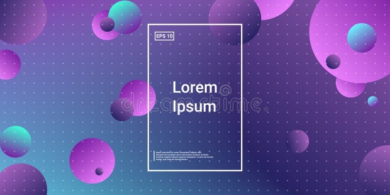 Circle Gradient Shapes Vanishing Circles Merging. Stock Vector ...