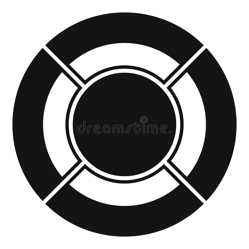 Circle graph icon simple stock illustration. Illustration of circle ...