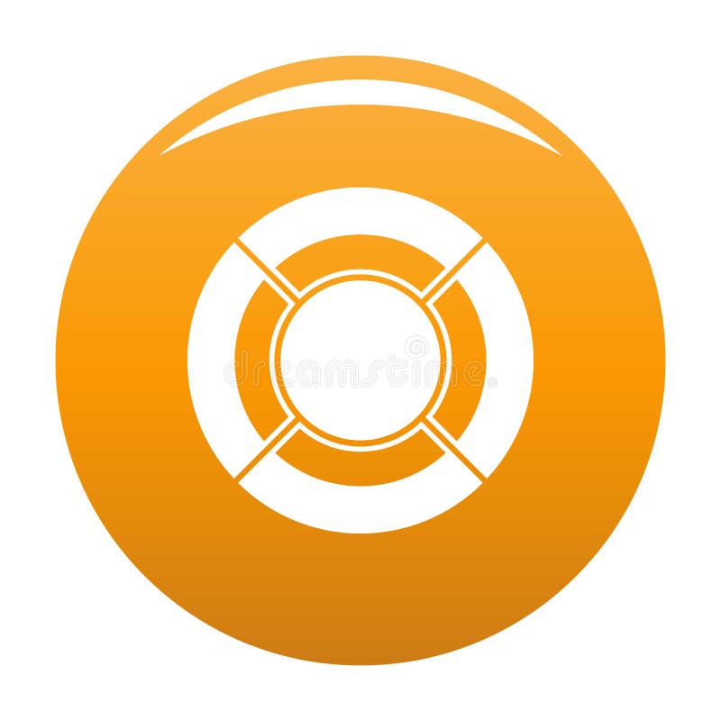 Circle Graph Icon Vector Orange Stock Vector - Illustration of graphic ...