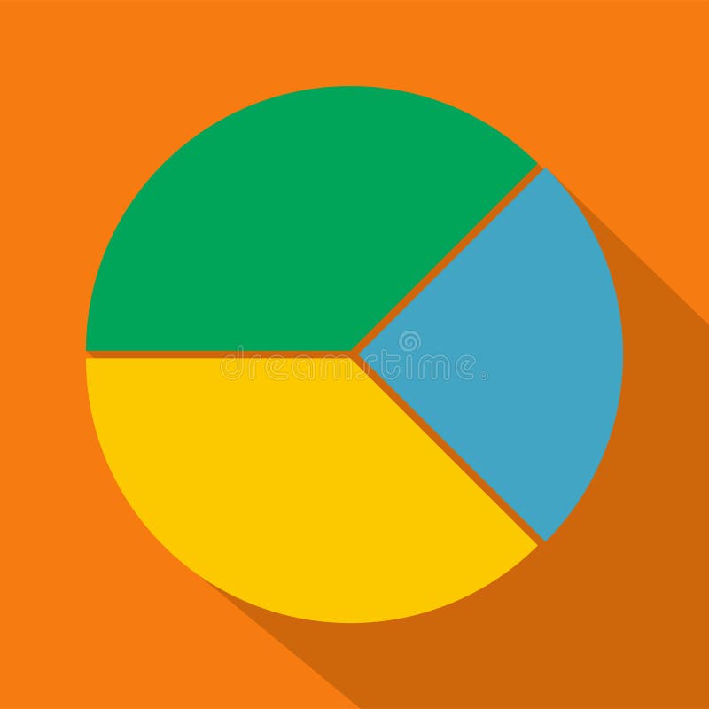 Circle Graph Icon Vector Flat Stock Vector - Illustration of economy ...