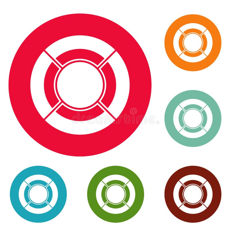 Circle Graph Icons Circle Set Stock Illustration - Illustration of ...