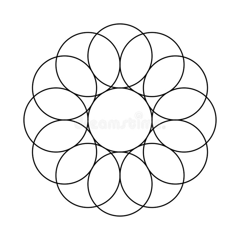 Circle Graph. Sacred Geometry Vector Design Elements Stock Vector ...