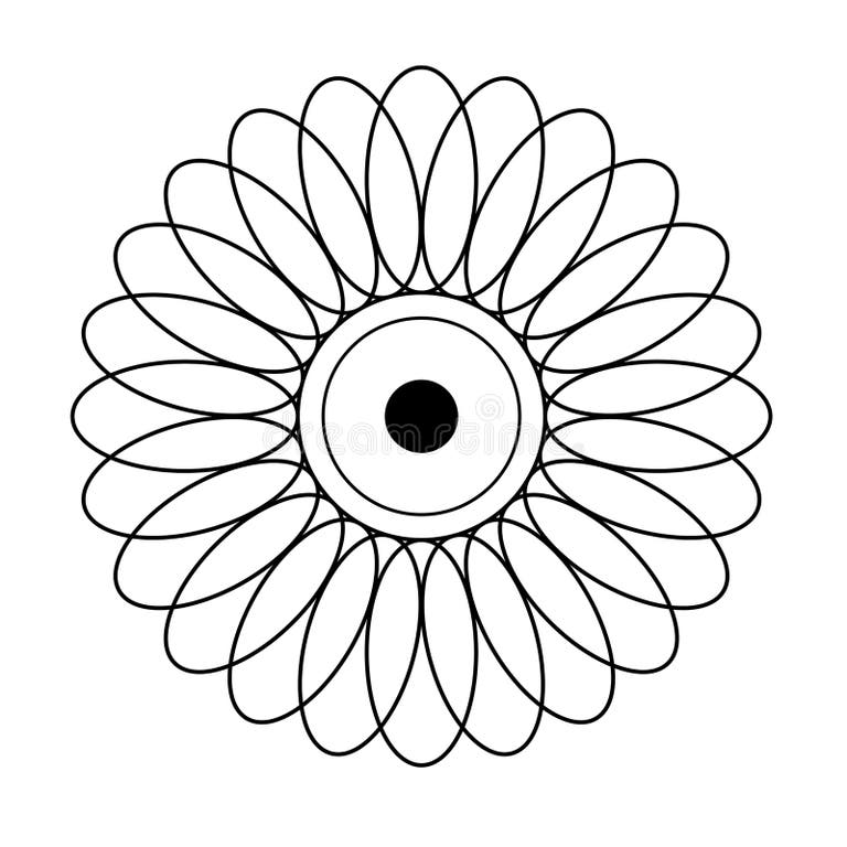 24 Circle Graph. Scared Geometry Vector Design Elements. Stock Vector ...