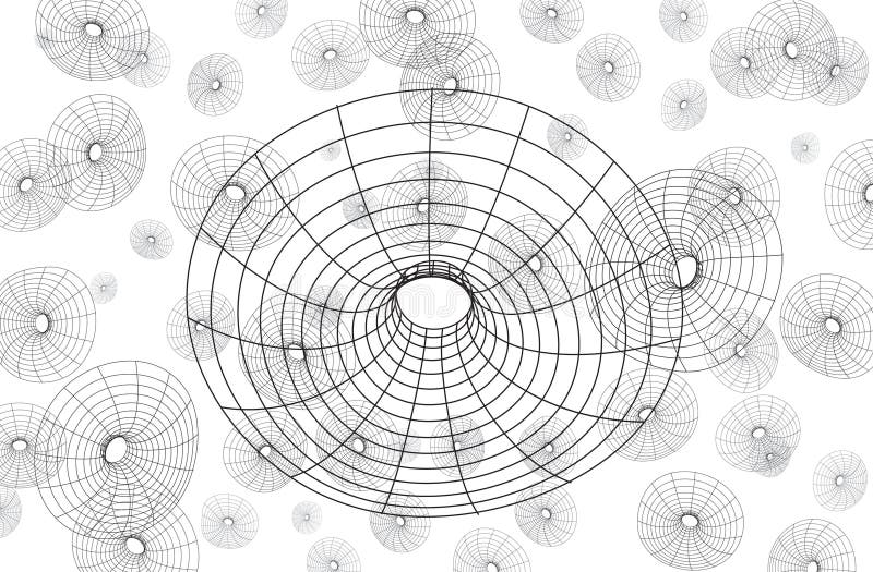 Circle graphic net stock illustration. Illustration of network - 43156374