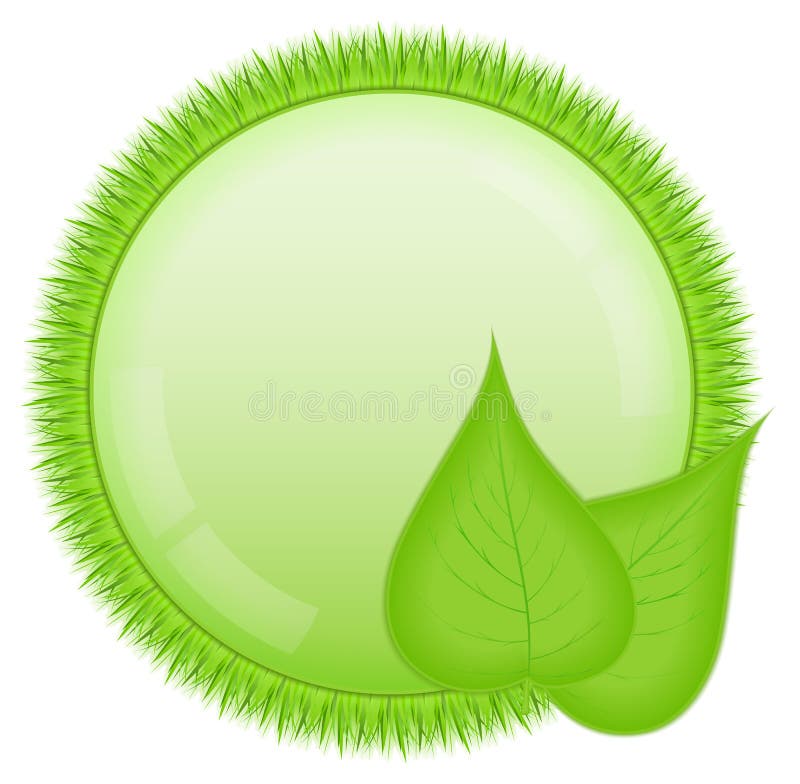 Circle with grass stock vector. Illustration of grass - 23460546