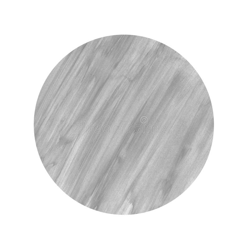 Circle with Grey Hand Painted Paintbrush Color Stock Illustration ...