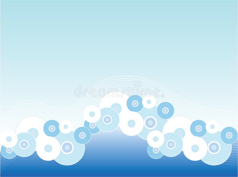 Circle and grid background stock vector. Illustration of abstract - 2555443