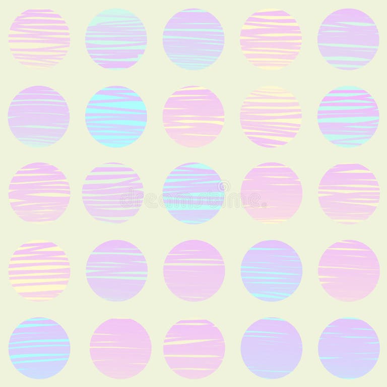 Colourful Circle Grid Repeating Pattern Background. Stock Vector ...