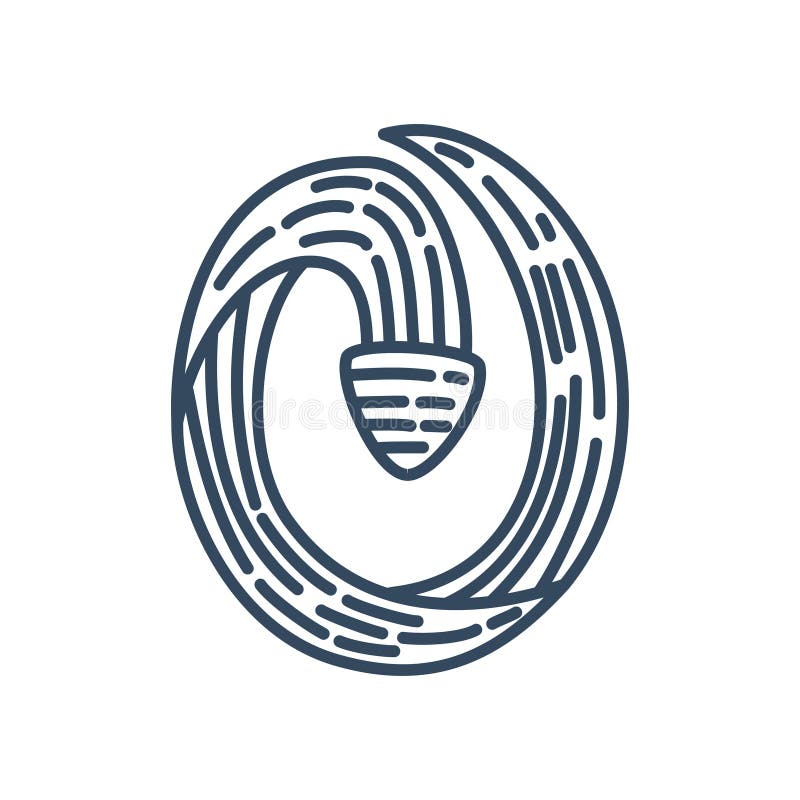 Circle Guide Way Arrow Direction Collection Vector Outline Stock Vector ...