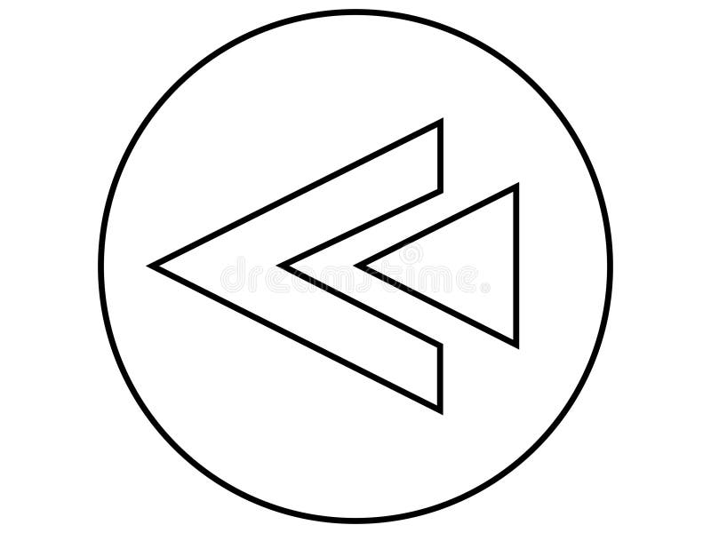 Circle with Half and Full Triangle Stock Illustration - Illustration of ...