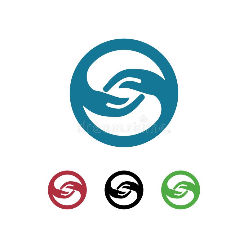 Circle Hand Care Vector Logo Template Design Stock Vector ...