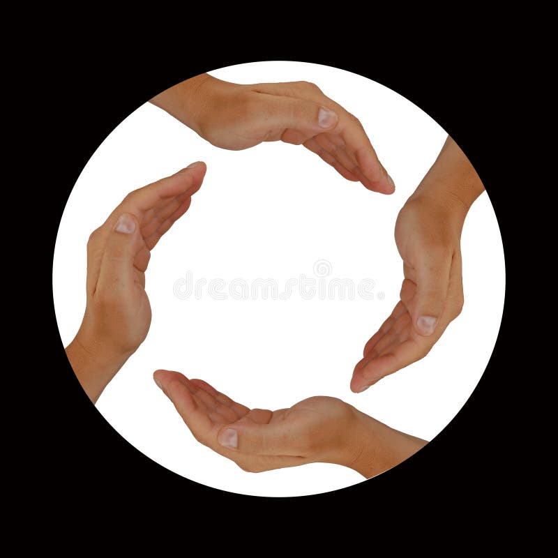 Circle of Hands stock photo. Image of four, advertising - 2706816