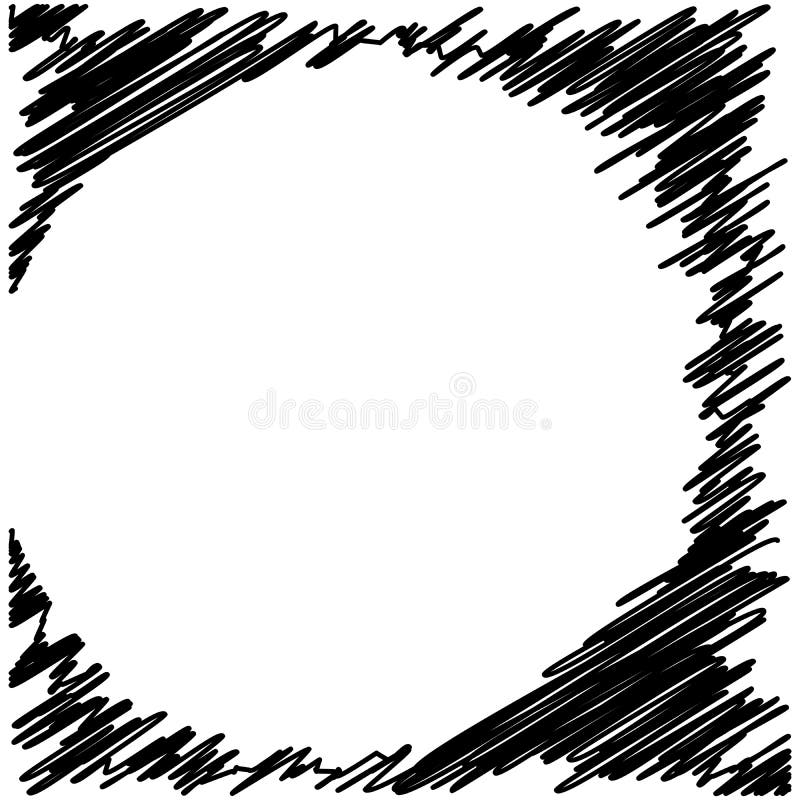 Grunge Black Ink Border Frame Background Stock Vector - Illustration of ...