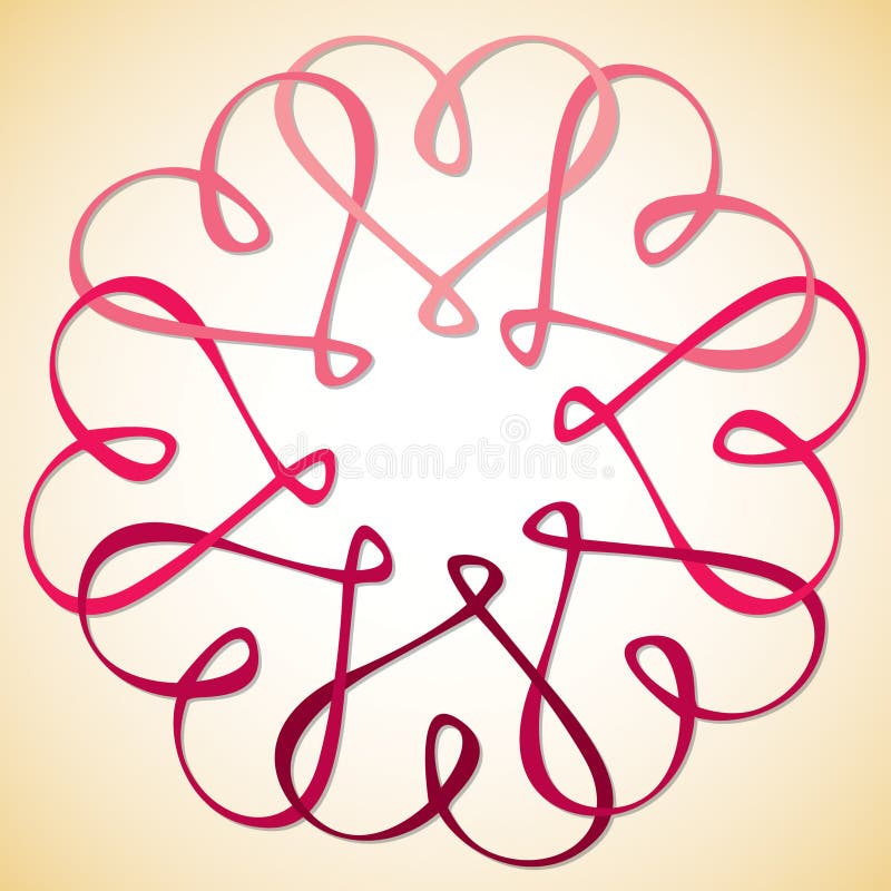 Interlinked Hearts Stock Illustrations – 255 Interlinked Hearts Stock ...