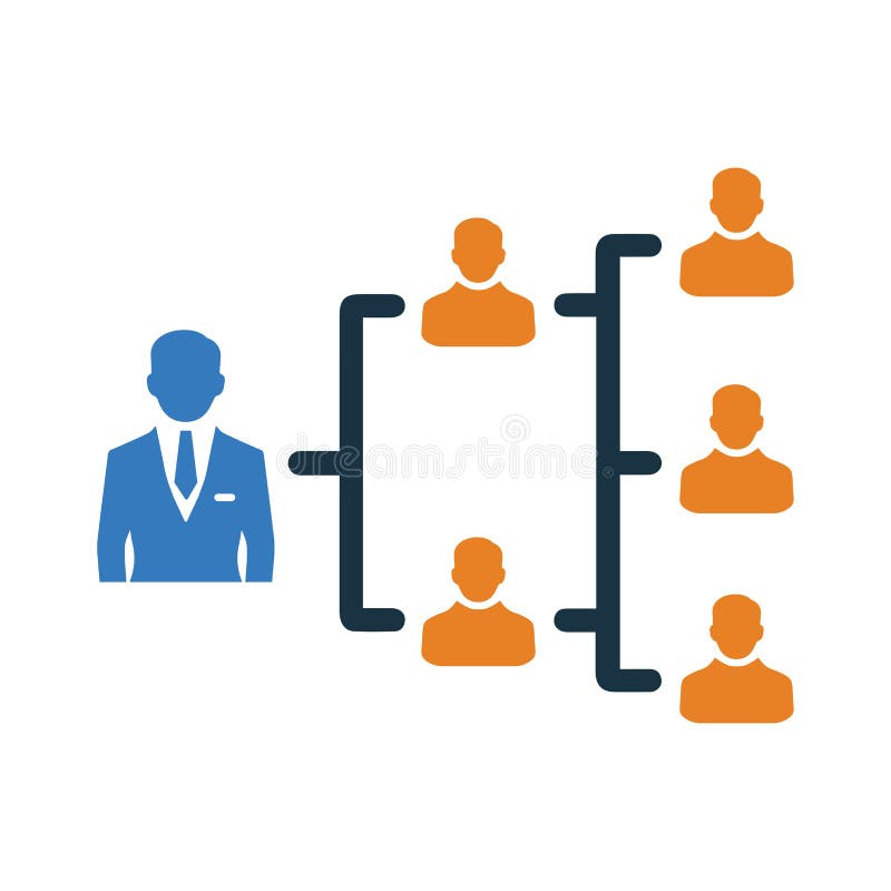 Circle, Hierarchy, Work Icon. Simple Vector Design Stock Illustration ...