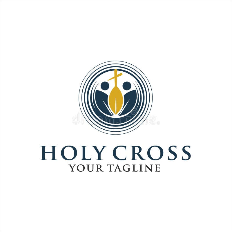 Leader Holy Cross Logo Design Stock Vector - Illustration of icon ...