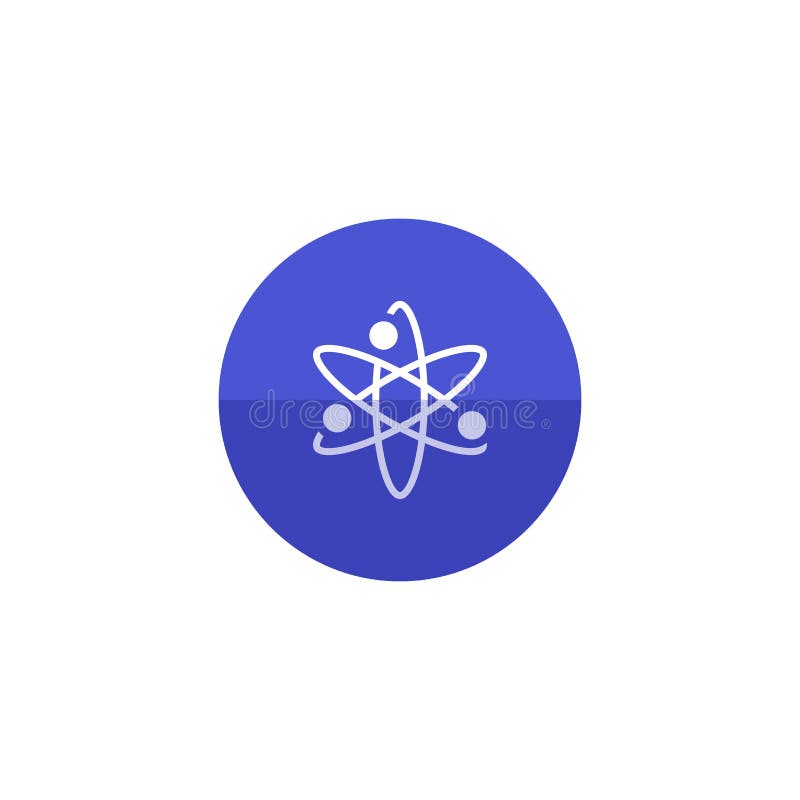 Circle Icon - Atom Structure Stock Vector - Illustration of biology ...