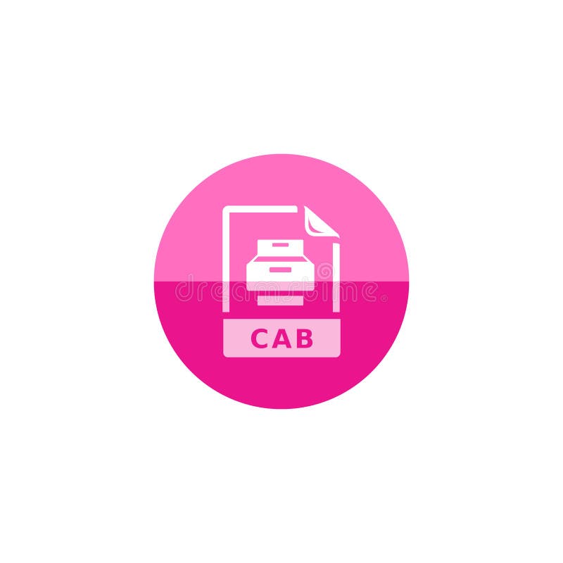 Circle Icon - Cab File Format Stock Vector - Illustration of cloud ...