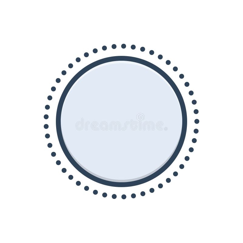 Color Illustration Icon for Circle, Cycle and Scansion Stock Vector ...