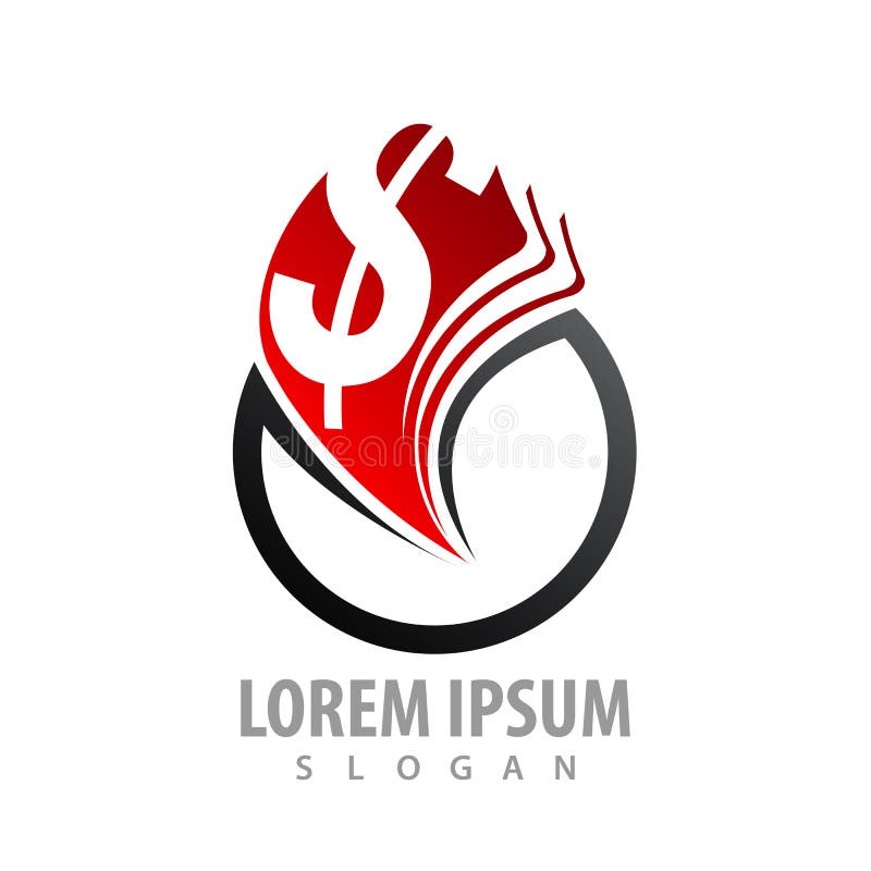 Circle Icon Dollar Money Logo Concept Design. Symbol Graphic Template ...