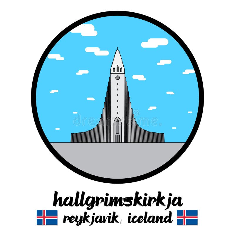 Hallgrimskirkja Sign Stock Illustrations – 111 Hallgrimskirkja Sign ...