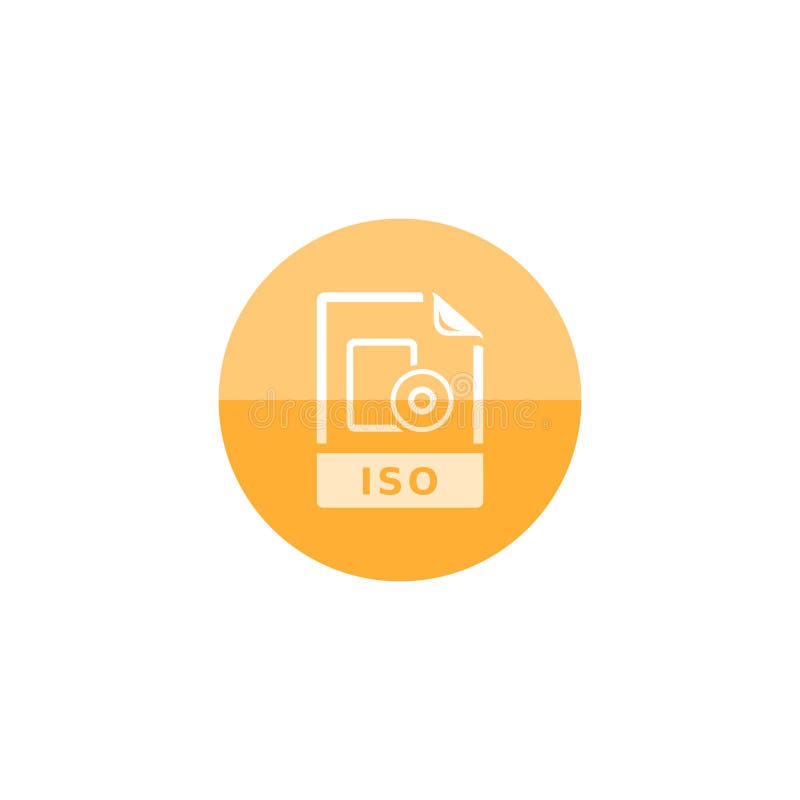 Circle Icon - ISO File Format Stock Vector - Illustration of extension ...