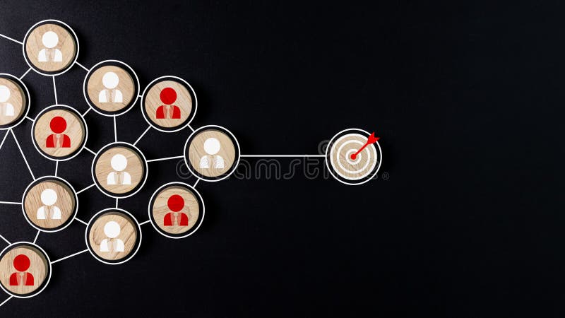 Circle Icon with Network Connections for Organization Structure, Social ...