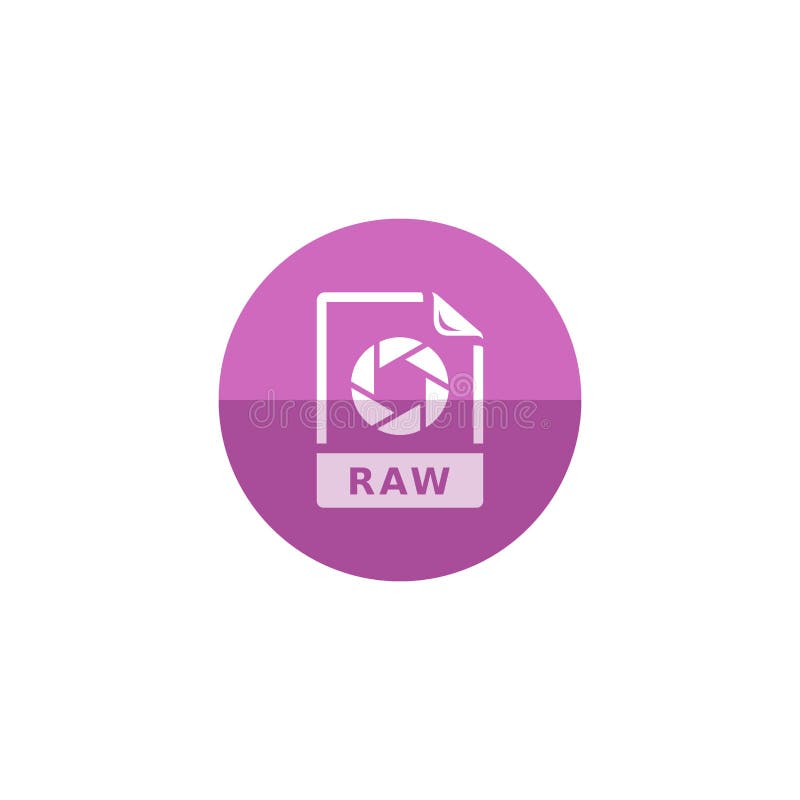 Circle Icon - RAW File Format Stock Vector - Illustration of type ...