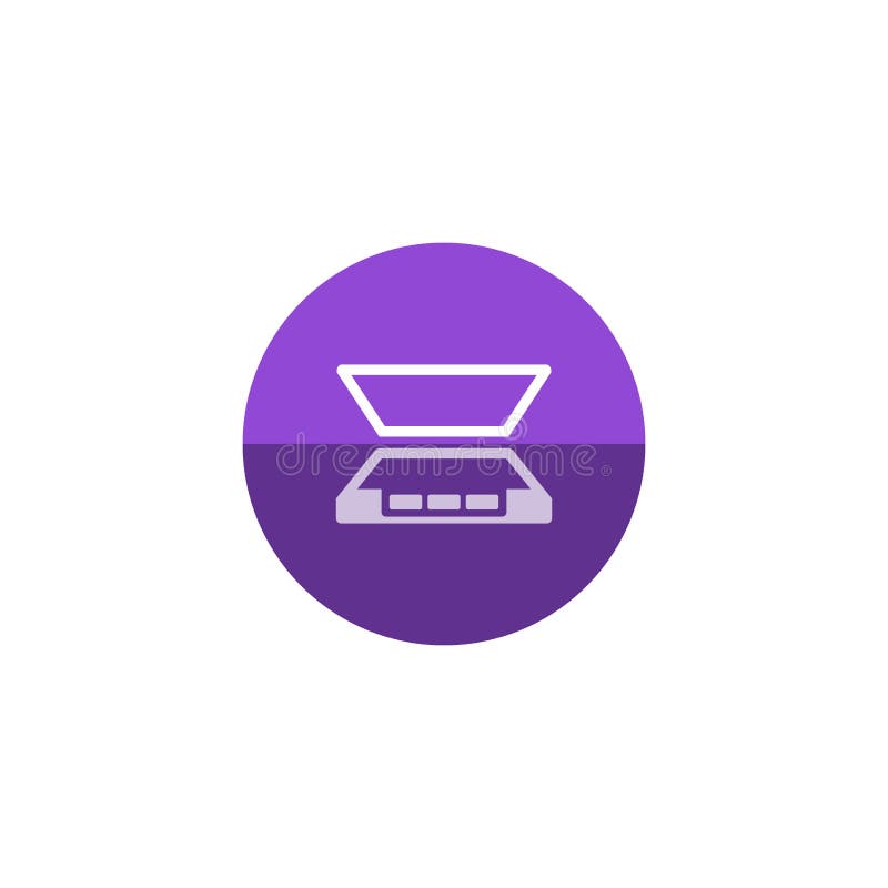 Circle icon - Scanner stock vector. Illustration of vector - 193584179