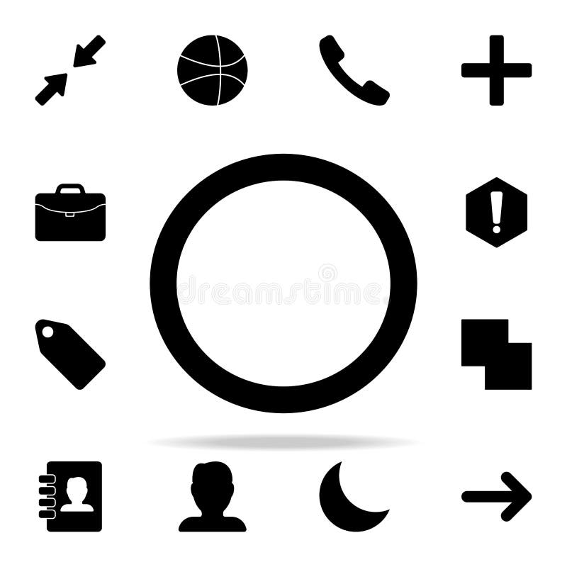 A Circle Icon. Web Icons Universal Set for Web and Mobile Stock ...